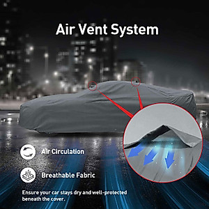 DaShield Ultimum Series Car Cover for Pontiac Tempest 1964-1967 Coupe 2-Door All Weather Protection Semi Custom Fit Dust, Sun, Snow, Rain Protection Indoor Outdoor