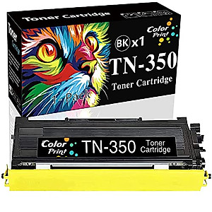 1-Pack ColorPrint Compatible TN350 Toner Cartridge Replacement for Brother TN-350 TN 350 for Intellifax 2820 2920 MFC-7220 MFC-7820N HL-2030 HL-2040 HL-2070N HL-2037E DCP-7010 DCP-7020 Printer (Black)