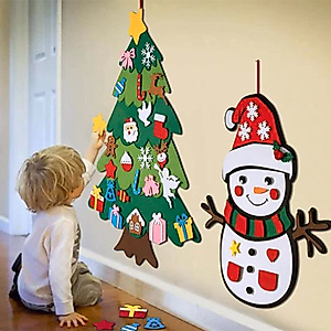 Everized Felt Christmas Tree for Toddlers, Toddler Christmas Tree, Felt Christmas Tree for Kids, Montessori Christmas Tree for Toddlers, Everized Interactive Christmas Tree for Toddlers