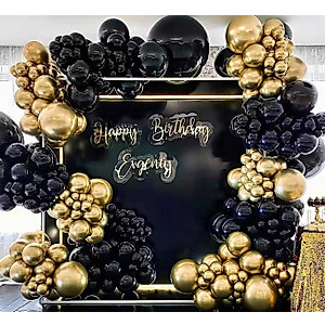 10pcs 18 inch Metallic Gold Balloons, Thick Latex Chrome Helium Balloons for Birthday Family Party Wedding Party Baby Shower Decoration Supplies