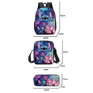 Homruis Anime Backpack Cartoon Anime Pattern Design Bag Backpack High Capacity for Outdoor