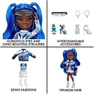 Rainbow High Coco Vanderbalt- Cobalt Blue Fashion Doll. 2 Designer Outfits to Mix & Match with Accessories, Great Gift for Kids 6-12 Years Old and Collectors