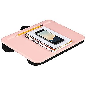 LapGear Compact Lap Desk - Rose Quartz - Fits Up to 13.3 Inch Laptops - Style No. 43104