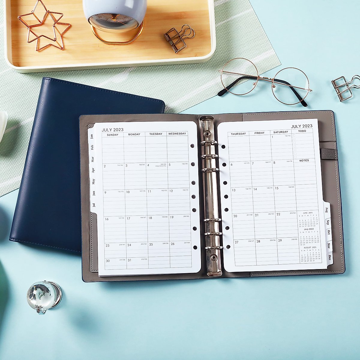 2023-2024 Planner Refills - Planner Refills 2023-2024, 2023-2024 Weekly & Monthly Planner Refills, 2023-2024 Planner Inserts, A5 Planner Refills, A5 Planner Inserts, 5-1/2" x 8-1/4", Jul.2023 -