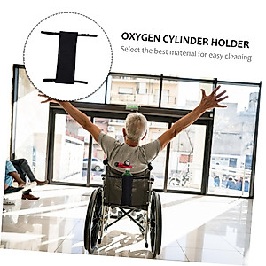 ERINGOGO 3 Pcs Oxygen Cylinder Buggy Bag Cloth Wheelchair Oxygen Cylinder Storage Pouch Walker Oxygen Tank Holder Mesh Backpack Portable Oxygen Bag Adjustable 600d Oxford Cloth Side Bag