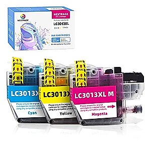 LC3013 Ink Cartridge Replacement for Brother LC3013XL LC 3013XL3 Color Pack LC3013C,LC3013M,LC3013Y Ink Cartridges for use with Brother MFC-J491DW, MFC-J497DW, MFC-J690DW, MFC-J895DW Printer