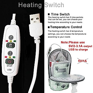 CitisKins Bottle Warmer For Baby Milk USB Portable Bottle Heating Bag Car Bottle Warmer Water Warming Bag On The Go Bottle Warmer At Home Or Travel (green)