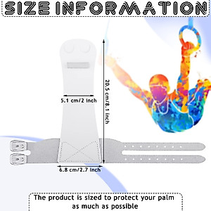 Genuine Leather Gymnastics Grips Wristbands Sets Double Buckle Athletic Gymnastics Hand Grips for Woman Youth Bar Grips Palm Protection and Wrist Support Sports for Weightlifting Tennis and Exercise