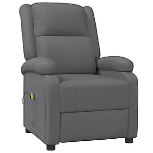 AJSEOYBS Massage Recliner Chair for Living Room, Bedroom, Office Comfort,Theater Recliner,Massage Recliner Wine Red Faux Leather