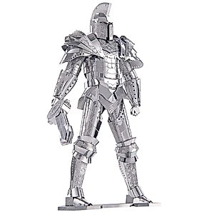 Piececool 3D Metal Puzzles for Adults DIY Mecha Model Kits Building Blocks, Black Knight 3D Figure Model kit Brain Teaser Puzzle Fidget Toys Hobbies for Men, Great Birthday Gifts -125 Pcs