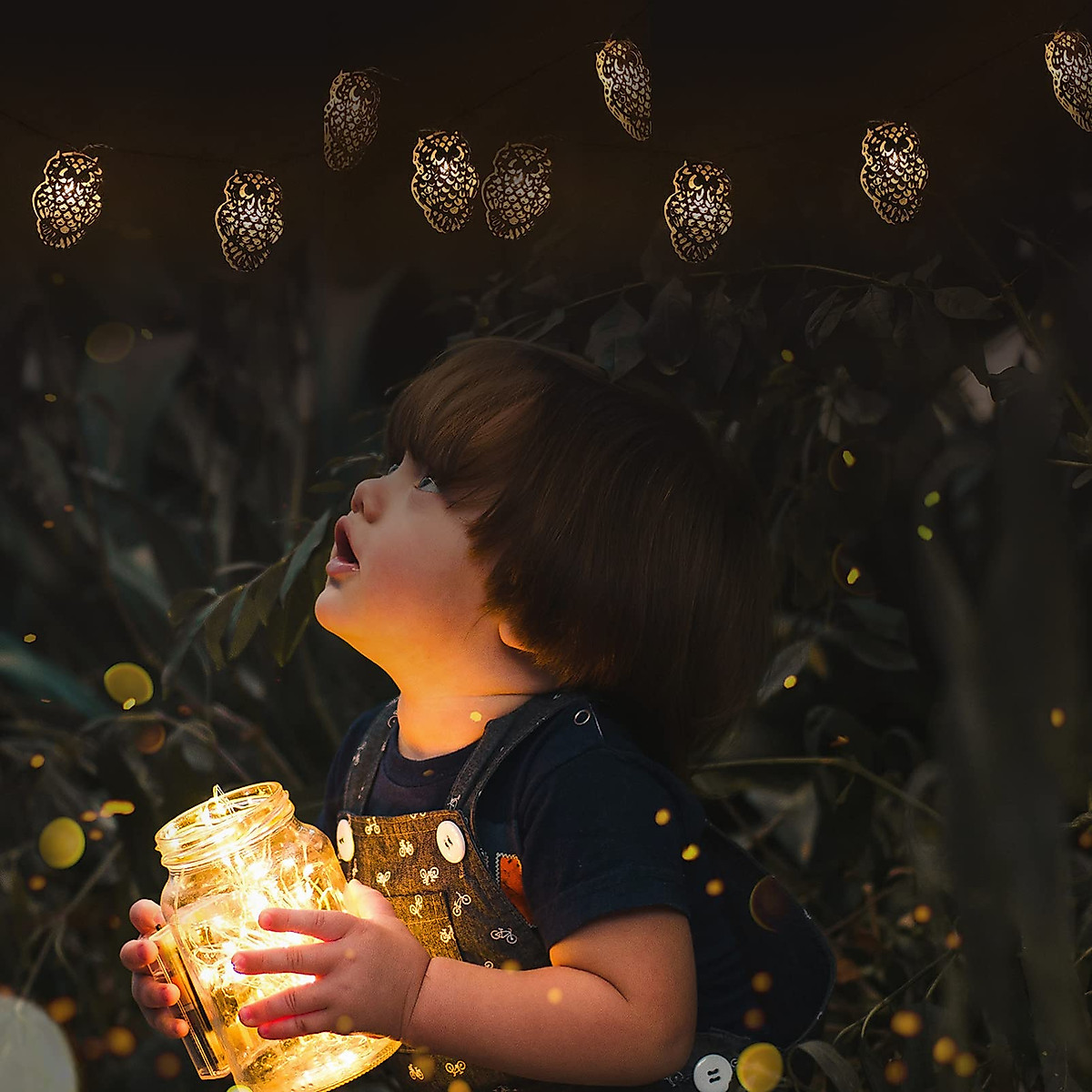 balacoo Owl String Lights Bird String Light with 10 LEDs Halloween String Light Christmas Decoration Lights for Home Garden Outdoor Yard