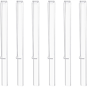 Yeshone Music Stand Clips Music Stand Page Holder Transparent Sheet Holder Clear Acrylic Music Read Clip for Wind for Musician Outdoor (6 Pieces)