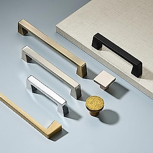 CABDM 10 Pack 1-1/4 Inch Champagne Bronze Cabinet Knobs Satin Brass Cabinet Knobs Round Drawer Knobs Kitchen Cabinet Hardware Kitchen Handles for Cabinets Cupboard Handles Drawer Handles