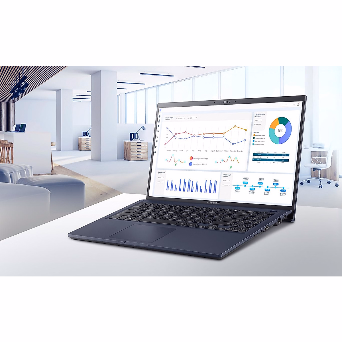 ASUS ExpertBook B1 B1500 Business Laptop (15.6" FHD, Intel Core i7-1165G7, 36GB RAM, 1TB PCIe SSD), Fingerprint, Backlit, 3-Yr Warranty, IST Cable, Ethernet, Wi-Fi 6, Webcam, Win 11 Pro, Star Black