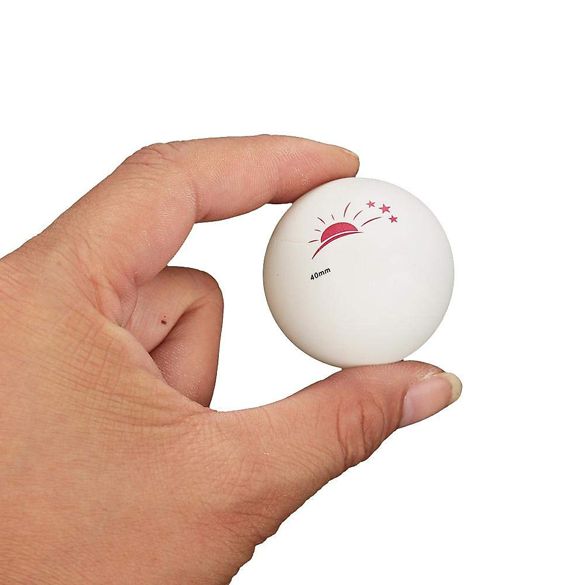 VBESTLIFE Ping Pong Balls with Box, 60 Pcs 3-Star Table Tennis Ball Ping Pong Balls for Competition Training Entertainment(White)