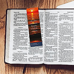 Christian Bookmark with Bible Verse, Pack of 25, Mission Themed, Go Therefore and Make Disciples of All the Nations, Matthew 28:19-20