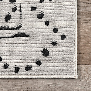 nuLOOM Mila Moroccan Diamond Trellis Area Rug, 7x9, Grey