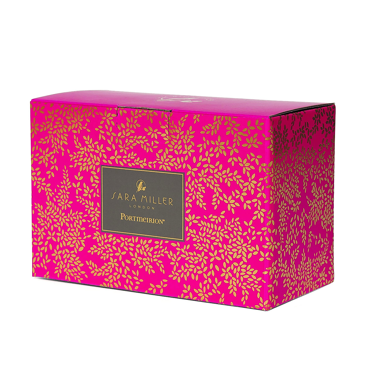 Spode Sara Miller London Chelsea Tumblers | Set of 2 | 14 Oz Stemless Glasses for Ros, Red, or White Wine | Colorful Birds Design | Handwash Only