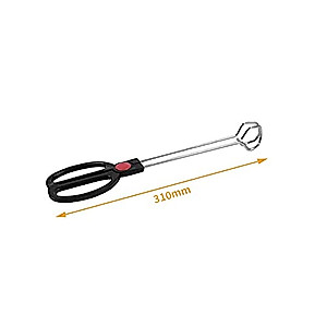 n/a Stainless Steel Barbecue Grill Barbecue Pliers Plastic Handle Barbecue Buffet Food Clip Carbon Pliers BBQ Tools