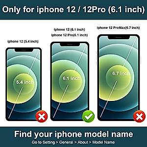 Folosu Compatible with iPhone 12/12 Pro Case Wallet with Card Holder, 360°Rotation Finger Ring Holder Kickstand Protective RFID Blocking PU Leather Double Buttons Flip Shockproof 6.1 Inch Rose Gold