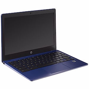 HP Chromebook 11 Laptop, MediaTek MT8183, 4 GB RAM, 64 GB eMMC, 11.6" HD Anti-Glare Screen, Chrome OS, Long Battery Life, USB-C Port, Custom-Tuned Speakers, Small Size(11a-na0090nr, 2022, Indigo Blue)