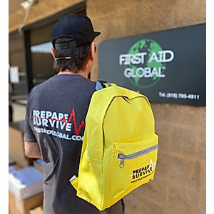 Emergency Preparedness Backpack for 2 Persons by PrepareSurvive (Lime)