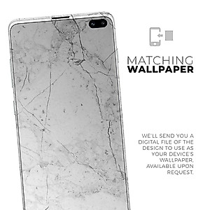 DesignSkinz Cracked Marble Surface 2 Protective Vinyl Decal Wrap Skin Cover Compatible with The Samsung Galaxy S20 (Screen Trim & Back Glass Skin)