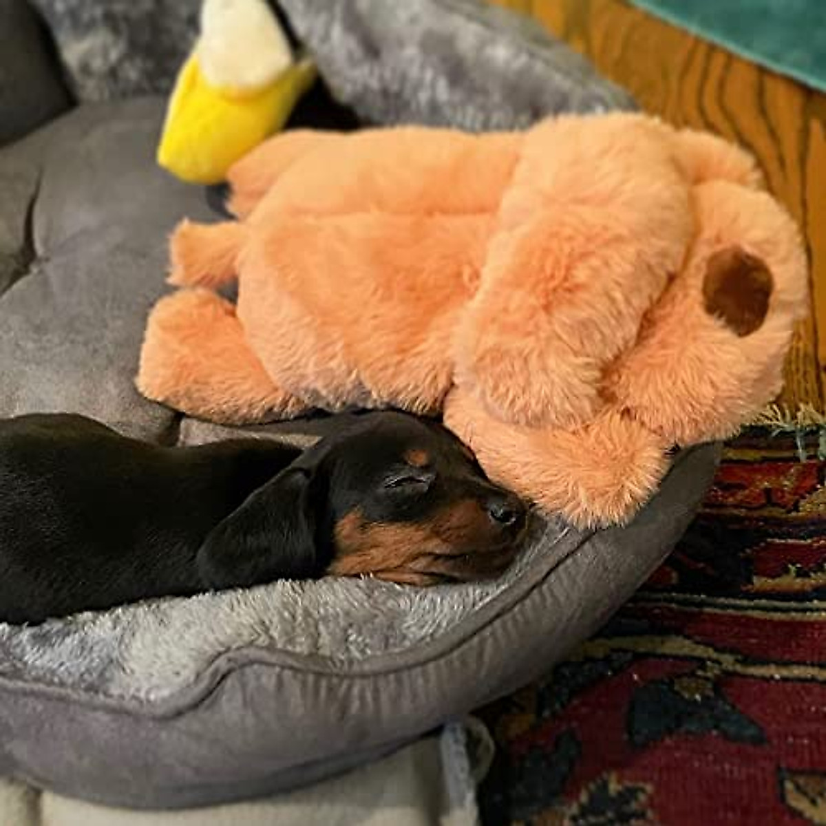 Original Snuggle Puppy Junior - Heartbeat Behavioral Aid Puppy Toy – Puppy Heartbeat Toy Sleep Aid (Biscuit)