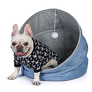 PetBonus Dog Pajamas, Soft and Stretchy Dog Clothes, Easy Wearing Dog Pjs Shirts Dog Jammies, Adorable Small Dog Onesie, Cute Pet Jumpsuits for Puppy, Doggie (L, Skull)