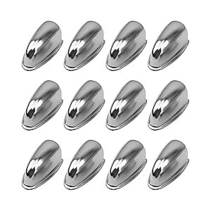 12Pcs Yootones Metal Snare Drum Lug Claw Hook Ear Drum Compatible with Bass Drums Snare Drum Percussion Accessories Replacement (Silver)