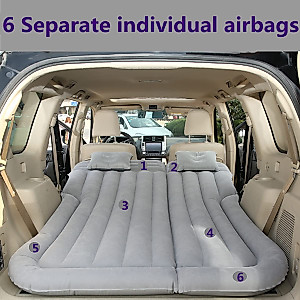 goldhik SUV Car Inflatable Air Mattress Camping Bed with Electric Air Pump, 2 Pillows, Portable Sleeping Pad for Home, Outdoor and Travel…