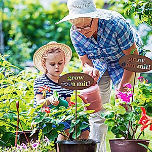 Grow Dammit Funny Garden Stake Metal Sign,Outdoor Sign Farmhouse Decor,Garden Stakes Sign Funny Gardening Gifts with Gift Box for Outdoor Lawn Yard Garden Decorations (23.6 Inches Tall)