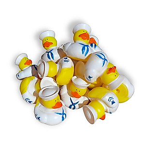 Cruising Duck Rubber Ducks Sailor Nautical Duck for Cruise Ships Tags | 1.75x2.25” in | for Princess, Royal Caribbean, for Cards Cruise Date, Labels Rubber Bands Passport Tags Ship Game, oh What Luck