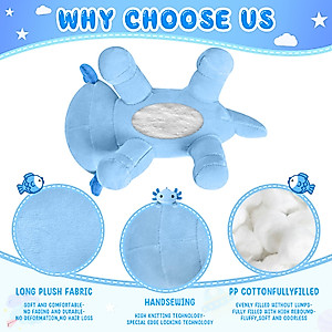 REUCLOTHIM Axolotl Plush Toy,Soft Cute Axolotl Stuffed Animal Plushies,Axolotl Stuffed Animal Toy for Kids, Cute Plushies Axolotl Pillow Doll.Blue
