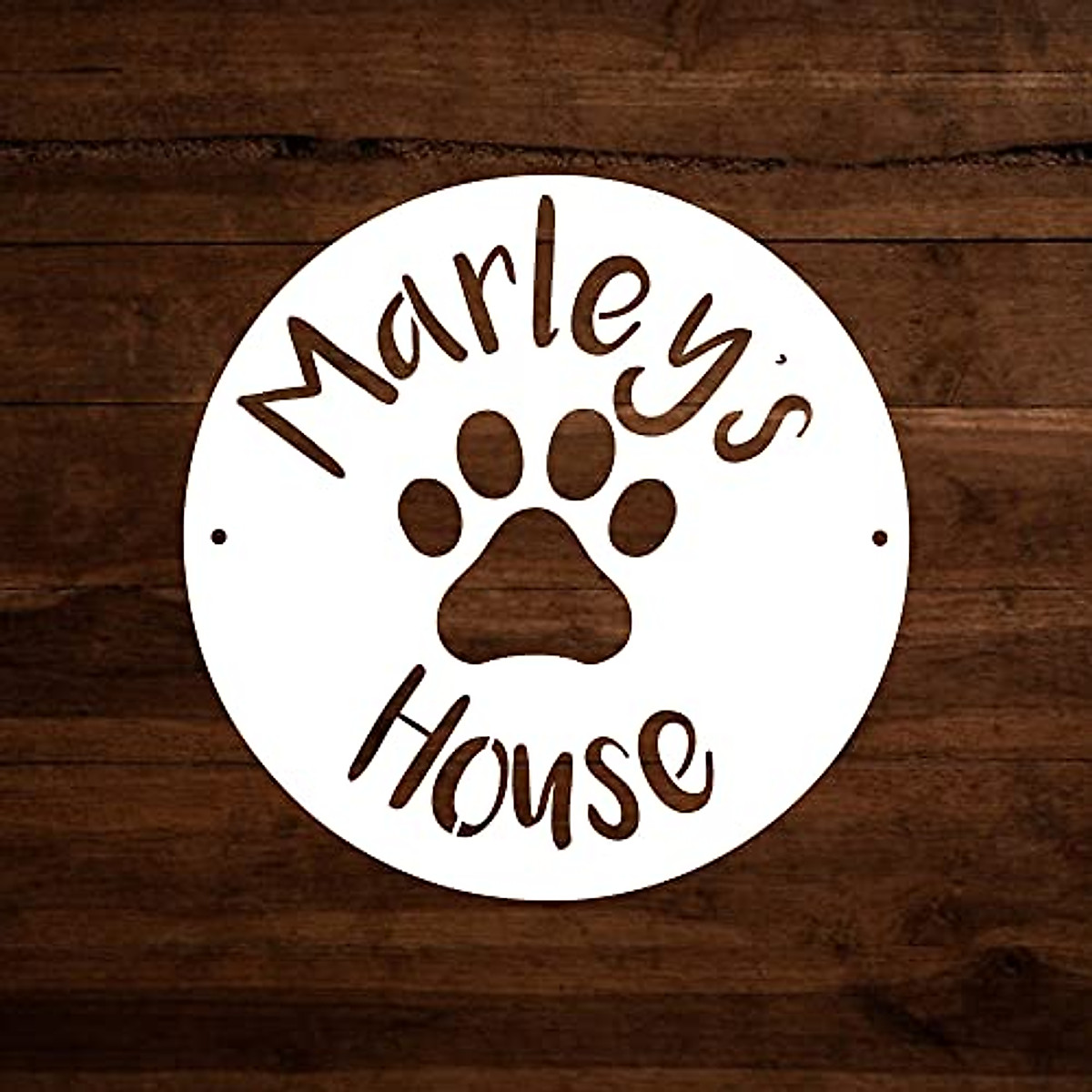 RBPCAAR Custom Dog Kennel Sign Personalized Metal Dog House Sign Personalized Sign for Dog