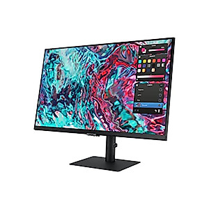 SAMSUNG 27-Inch ViewFinity S8 Series 4K UHD High Resolution Monitor, IPS Panel, 60Hz, Thunderbolt 4, HDR 10+, Built-In Speakers, Height Adjustable Stand, S27B804TGN, 2022, Black