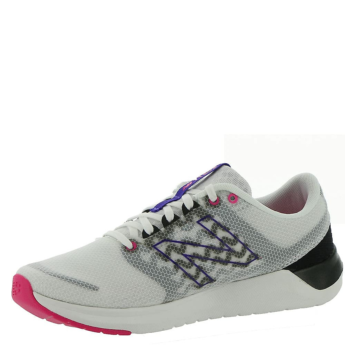 New Balance Women's 715 V4 Cross Trainer, White/Pink, 8