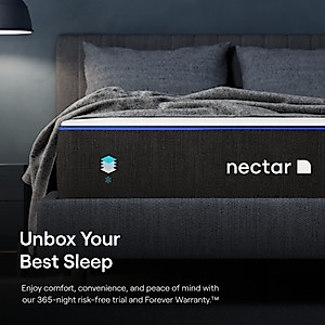 Nectar Full Mattress - 365 Night Home Trial - Gel Memory Foam Mattress - CertiPUR-US Certified Foams - Forever Warranty