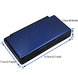 OSTENT Full Repair Parts Replacement Housing Shell Case Kit for Nintendo DS Lite NDSL (Blue and Black)