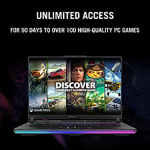 ASUS ROG Strix Scar 16 (2023) Gaming Laptop, 16” Nebula HDR QHD 240Hz/3ms, 1100 nits, Mini LED, GeForce RTX 4090, Intel Core i9-13980HX, 32GB DDR5, 2TB PCIe, Wi-Fi 6E, Windows 11 Pro, G634JY-XS97