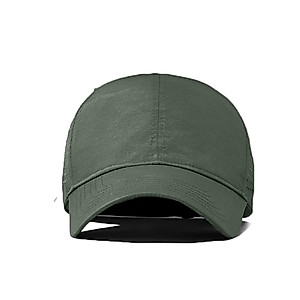 Oversize XXL Baseball Caps,Quick Dry Mesh Sports Hat for Big Heads 22"-25"，Waterproof Lightweight Running Sun Hat. (ArmyGreen)