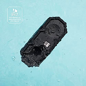Altec Lansing LifeJacket Jolt - Waterproof Bluetooth Speaker, Durable & Portable Speaker with Qi Wireless Charging and Voice Assistant, Black