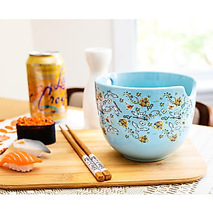 Harry Potter Hogwarts Icons Dinnerware Set | 20-Ounce Ramen Bowl With Chopsticks