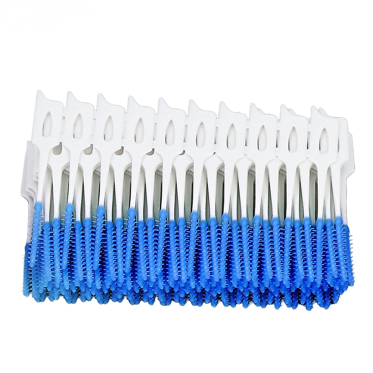 160pcs Interdental Brush Soft Dental Floss Toothpicks for Oral Care Adults Children(Blue)