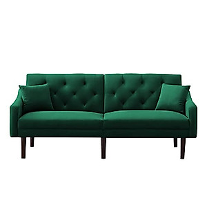 ERDAYE 64 inches Modern Loveseat Sofa, Green