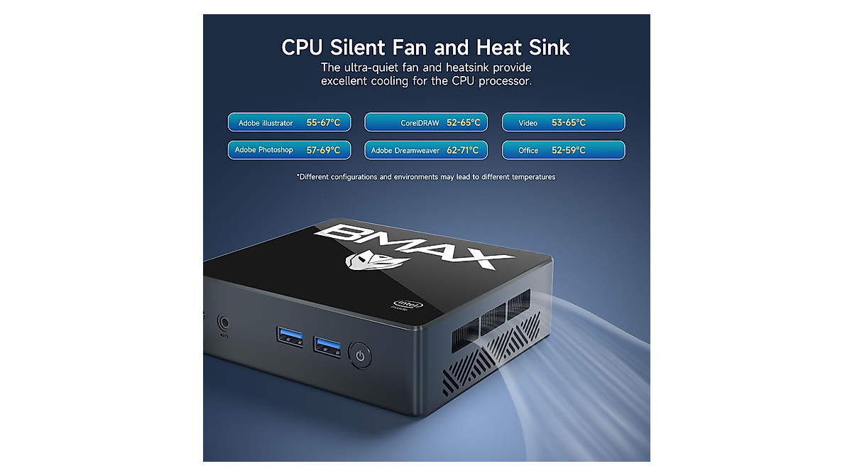 Bmax B2 S Mini PC N4020C with 6GB RAM & 4K Dual Screen Support