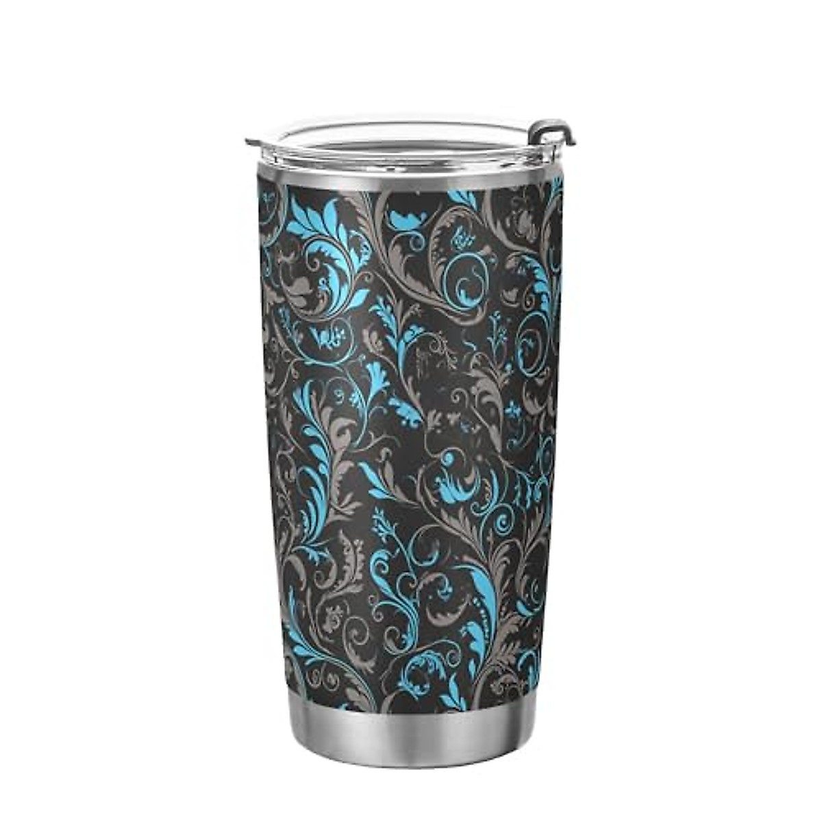 HXshaoye turquosie black turquosie Stainless Steel coffee cups with lids reusable with Lid and Straw travel travel mugs insulated for hot for outdoor travel mug 20 oz vaso térmico