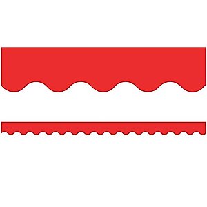 Teacher Created Resources Red Border Trim, Red (4174)
