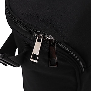 Alomejor Baby Bottle Cooler Bag Portable Cooler Bag Bottle Storage Bag Waterproof Nylon Insulation Tote Pouch for Outdoor (Black)