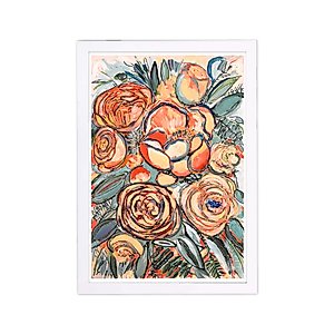 Floral and Botanical Framed Wall Art Prints 'Blessed Garden Sunset' Gardens